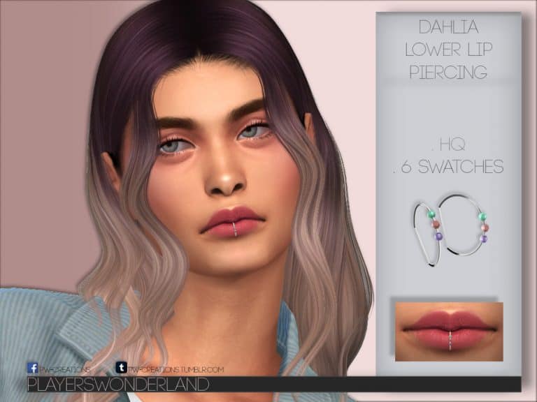 33+ Coolest Sims 4 Piercings To Give Your Sims an Edgy Look - Must Have ...