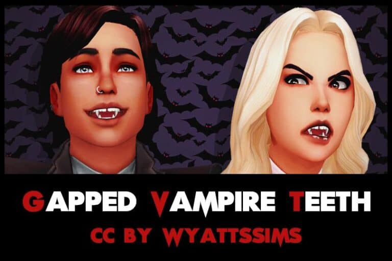 Must-Have Sims 4 Vampire CC for the Best Looking Vampires (2025 Update ...
