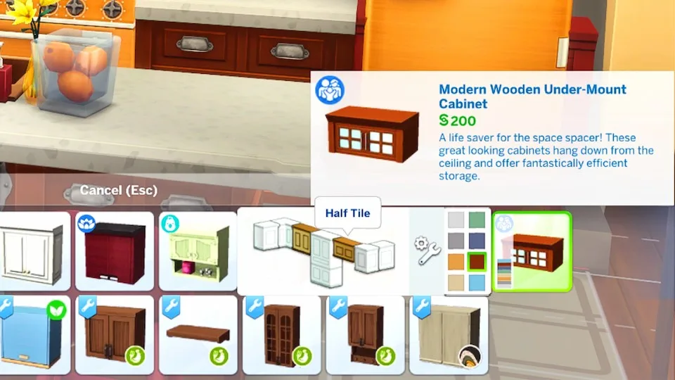 How to Make Half Cabinets in The Sims 4: Simple Guide to Custom ...