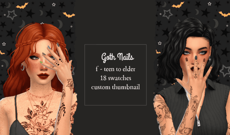 37+ Irresistible Sims 4 Goth CC To Unleash Your Dark Side - Must Have Mods
