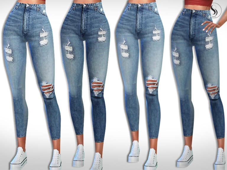 39+ Best Sims 4 Jeans CC Female: Denim, Skinny, Mom, Shorts, and More ...