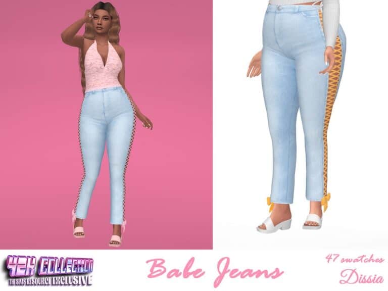 39+ Best Sims 4 Jeans CC Female: Denim, Skinny, Mom, Shorts, and More ...