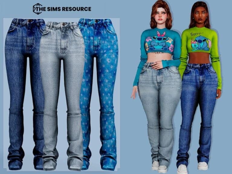 39+ Best Sims 4 Jeans CC Female: Denim, Skinny, Mom, Shorts, and More ...