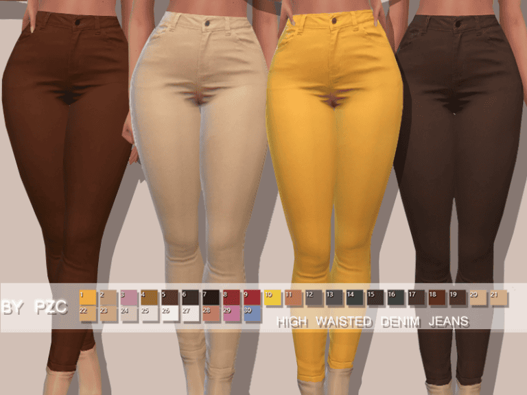 39+ Best Sims 4 Jeans CC Female: Denim, Skinny, Mom, Shorts, and More ...