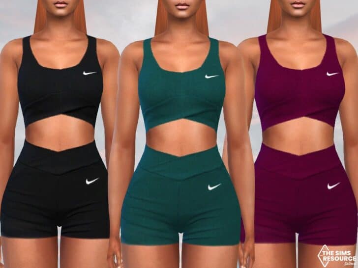 31+ Best Sims 4 Gym Clothes CC: Leggings, Shorts, Sports Bra, Shorts ...