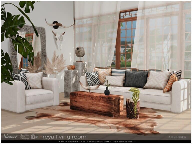 26+ Sims 4 Living Room CC for Creating Cozy and Stylish Interiors