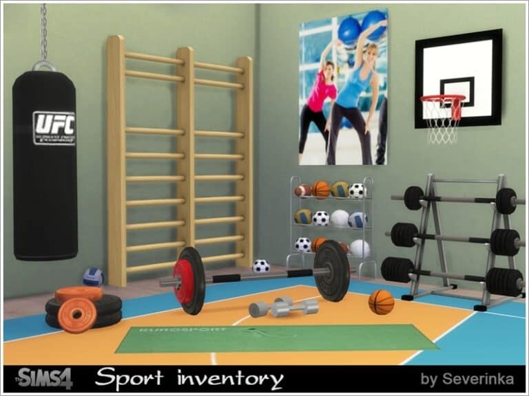 27+ Best Sims 4 Fitness Clutter CC: Equipment, Stuff Packs, Accessories ...