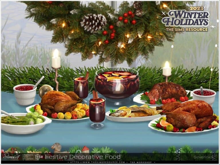 35+ Best Sims 4 Thanksgiving CC: Festive Décor, Recipes, and Delicious ...