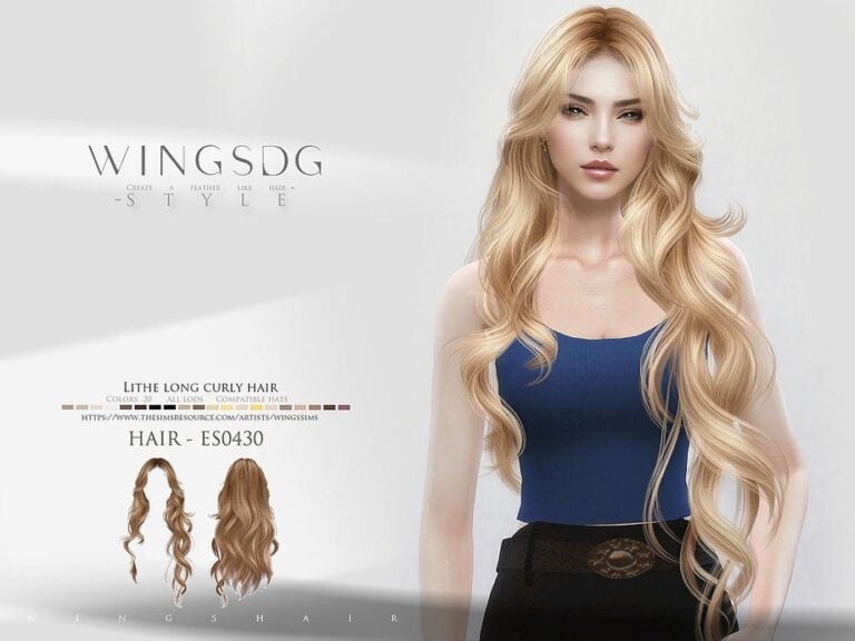 41+ Best Sims 4 Long Hair CC: Straight, Curly, Wavy, Braided, Locs, and ...