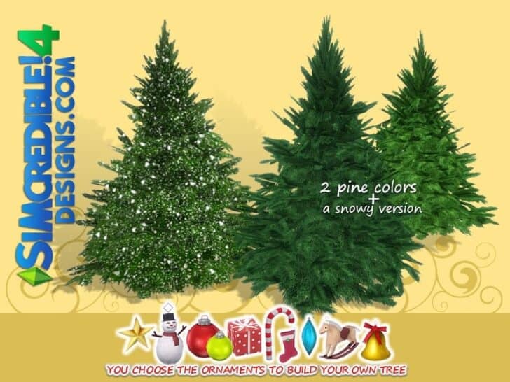 Festive Sims 4 Christmas Tree CC Finds