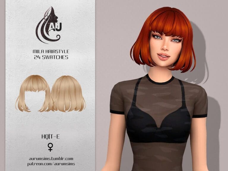 40+ Best Sims 4 Short Hair CC: Bob, Pixie, Curly, Buns, Afro, And More