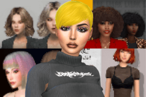 40+ Best Sims 4 Short Hair CC: Bob, Pixie, Curly, Buns, Afro, And More
