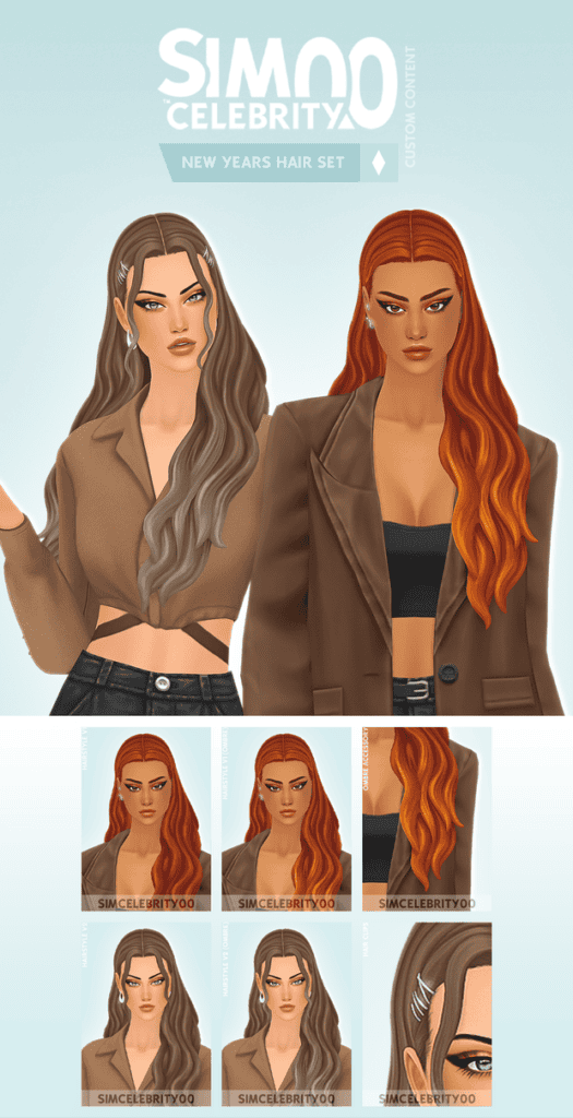 41+ Best Sims 4 Long Hair CC: Straight, Curly, Wavy, Braided, Locs, and ...
