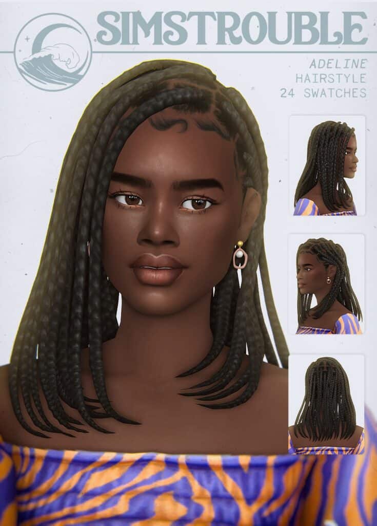 Top 27+ Sims 4 Braids CC: Boho, Knotless, Jumbo, Box Braids, And More