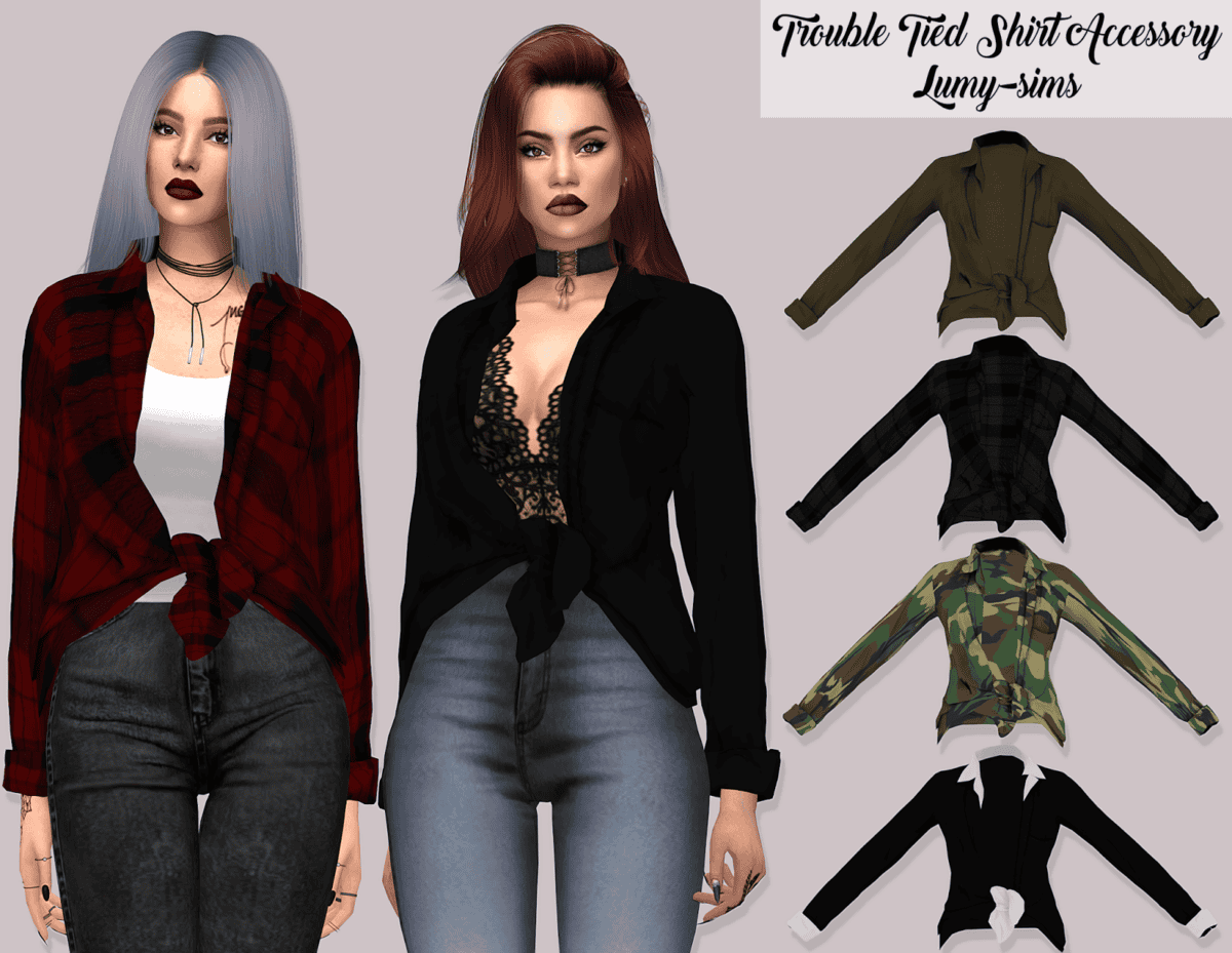 32+ Best Sims 4 Tops CC: Crop, Blouse, T-shirt, Off-shoulder, and More
