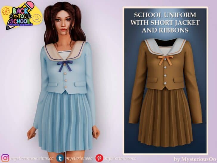30 Best Sims 4 School Uniforms cc You Need To Ace The Academic Look