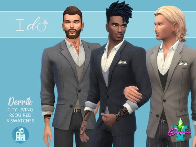 27+ Best Sims 4 Male Suit CC For Formal Elegant Wear