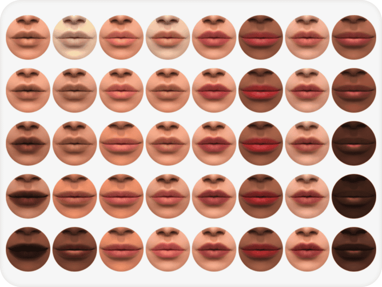28+ Best Sims 4 Lips Presets CC For Stunning Lips Designs