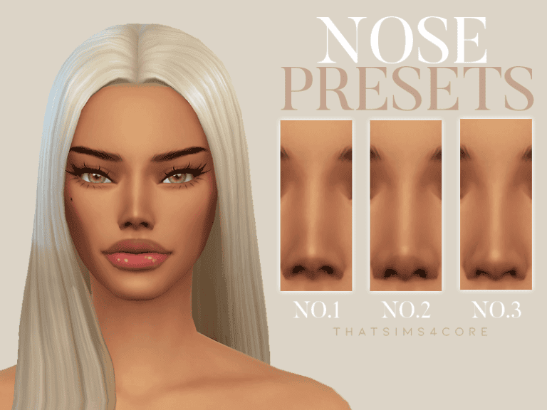 29+ BesSims 4 Nose Presets CC For Enhanced Character Creation And ...