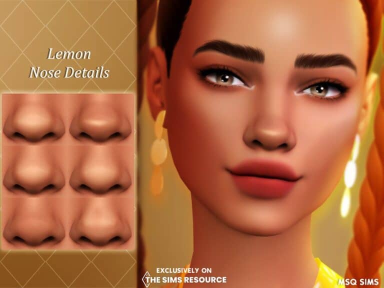 29+ BesSims 4 Nose Presets CC For Enhanced Character Creation And ...