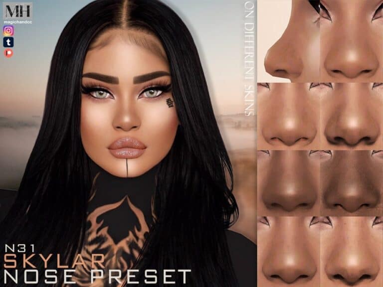 29+ BesSims 4 Nose Presets CC For Enhanced Character Creation And ...
