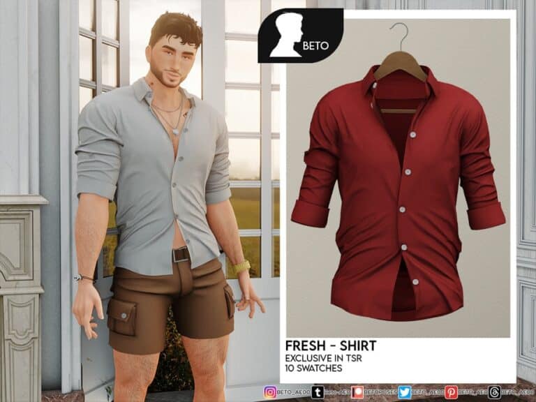 28+ Best Sims 4 Male Shirts CC For A Stylish Wardrobe