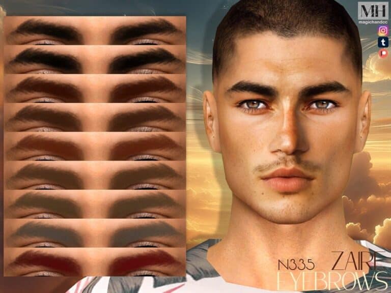 29+ Best Sims 4 Male Eyebrows CC For The Perfect Masculine Look