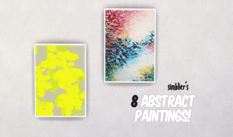 28+ Best Sims 4 Painting CC: Wall Art, Prints, Posters, Tapestry, and More