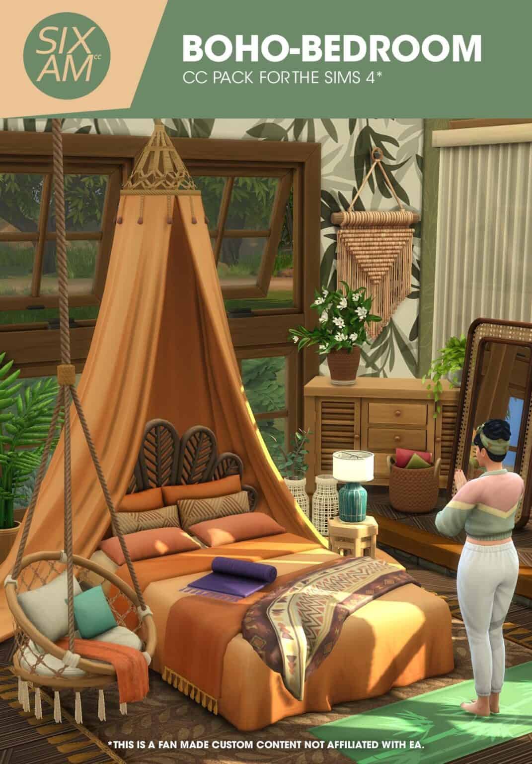 34+ Best Sims 4 Boho Furniture CC for a Chic and Cozy Home