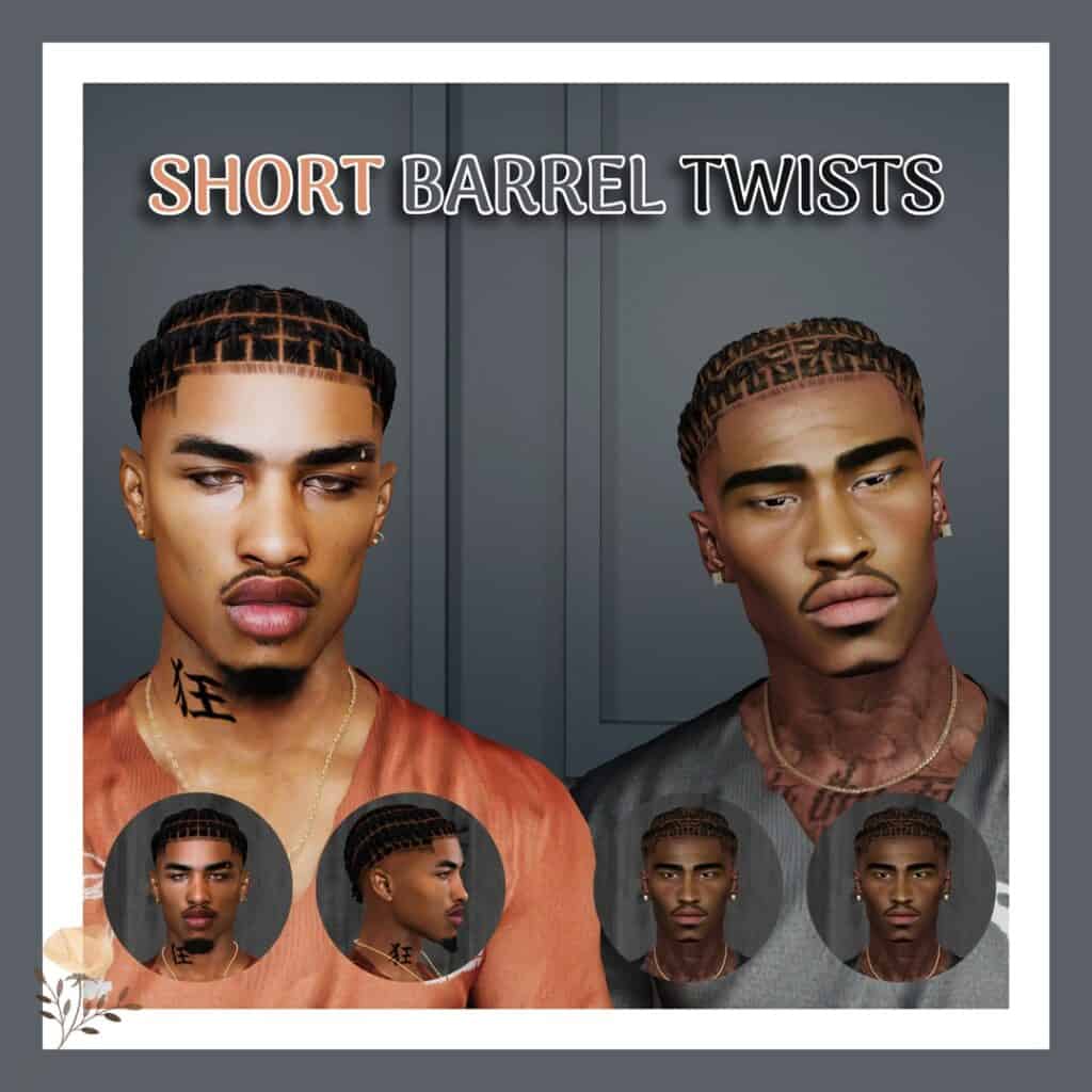 25+ Best Sims 4 Male Urban Hair Styles: Cornrows, Fades, Locs, Waves ...