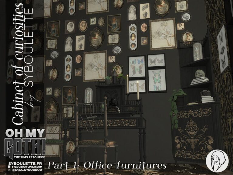 20+ Best Sims 4 Gothic Furniture CC For Dark and Gritty Sims