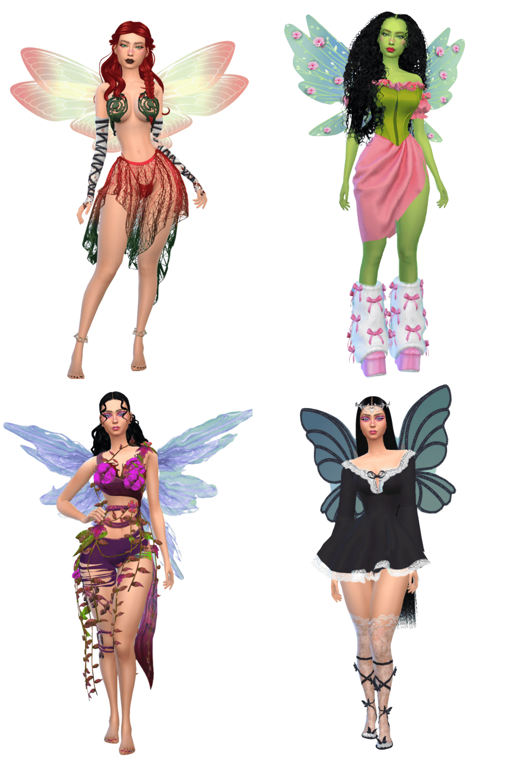 Sims 4 Fairy Lookbook - Must Have Mods