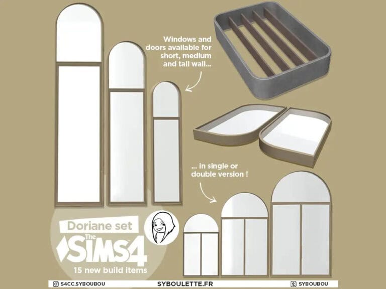 30+ Best Sims 4 Windows CC: French, Stained Glass, Sliding, Skylights ...