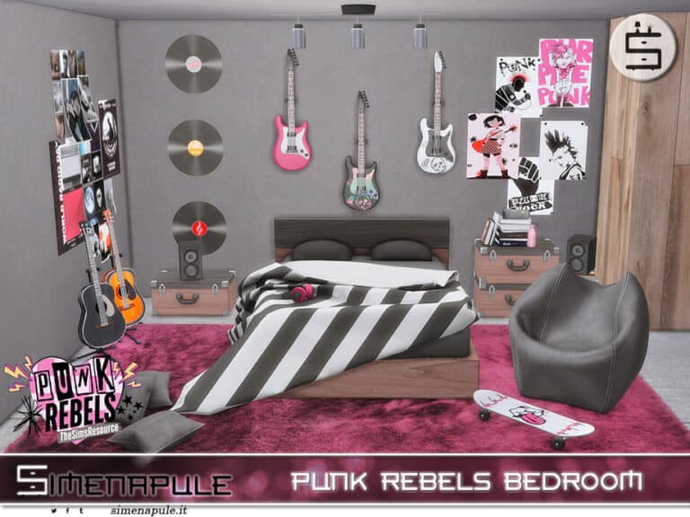 25 Sims 4 Punk CC Finds for Edgy Outfits, Hairstyles & Accessories (2025)
