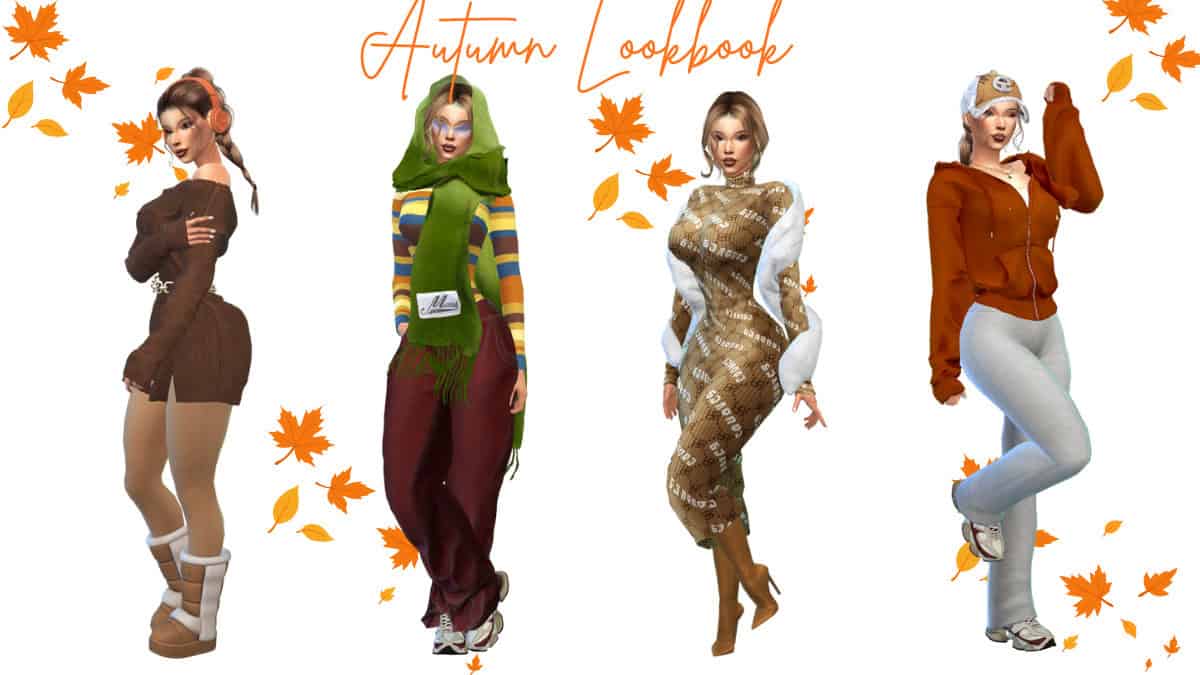 Sims 4 Autumn Lookbook - Must Have Mods