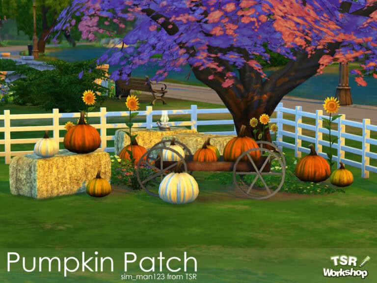 15+ Best Sims 4 Pumpkin Patch CC and Lots